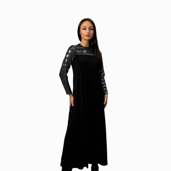 Devorah's Secret | Dresses | Devorahs Secret Elegant Maxi Dress Black ...